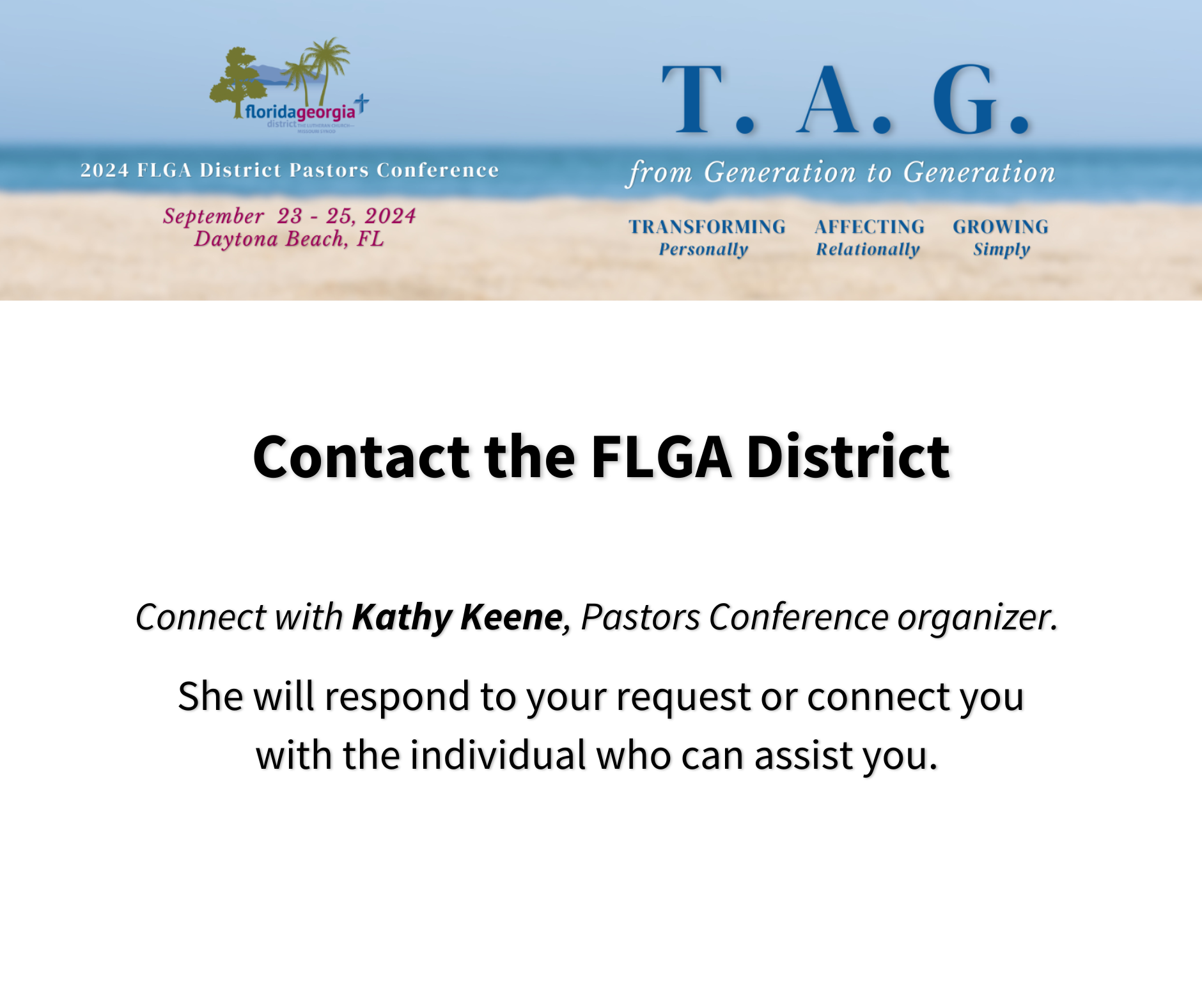 2024 Pastors Conference – FLGA District